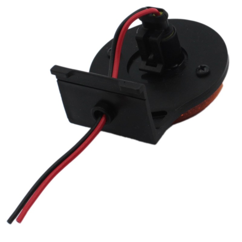 Foco Lateral Led Ambar 12 y 24 Volts Con Soporte y Cable