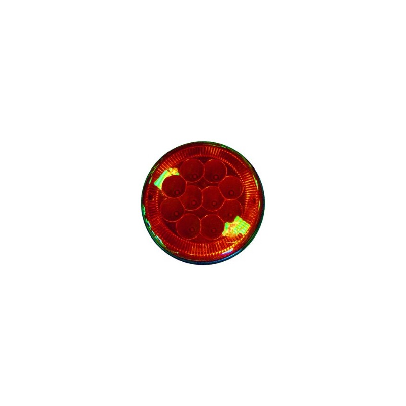 Foco Trasero Led 4 Pulg Rojo 12 y 24 Volts